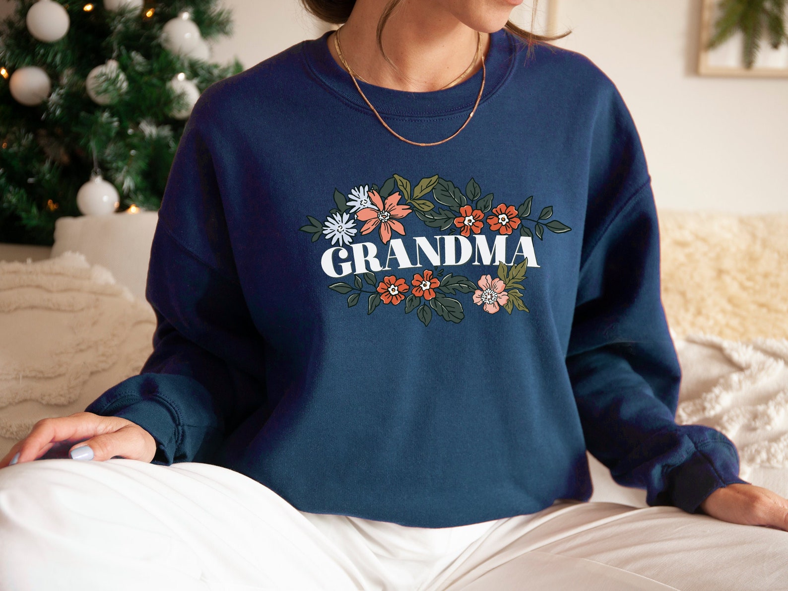 Grandma Sweatshirt Grandma Sweater Floral Grandma Shirt | Etsy