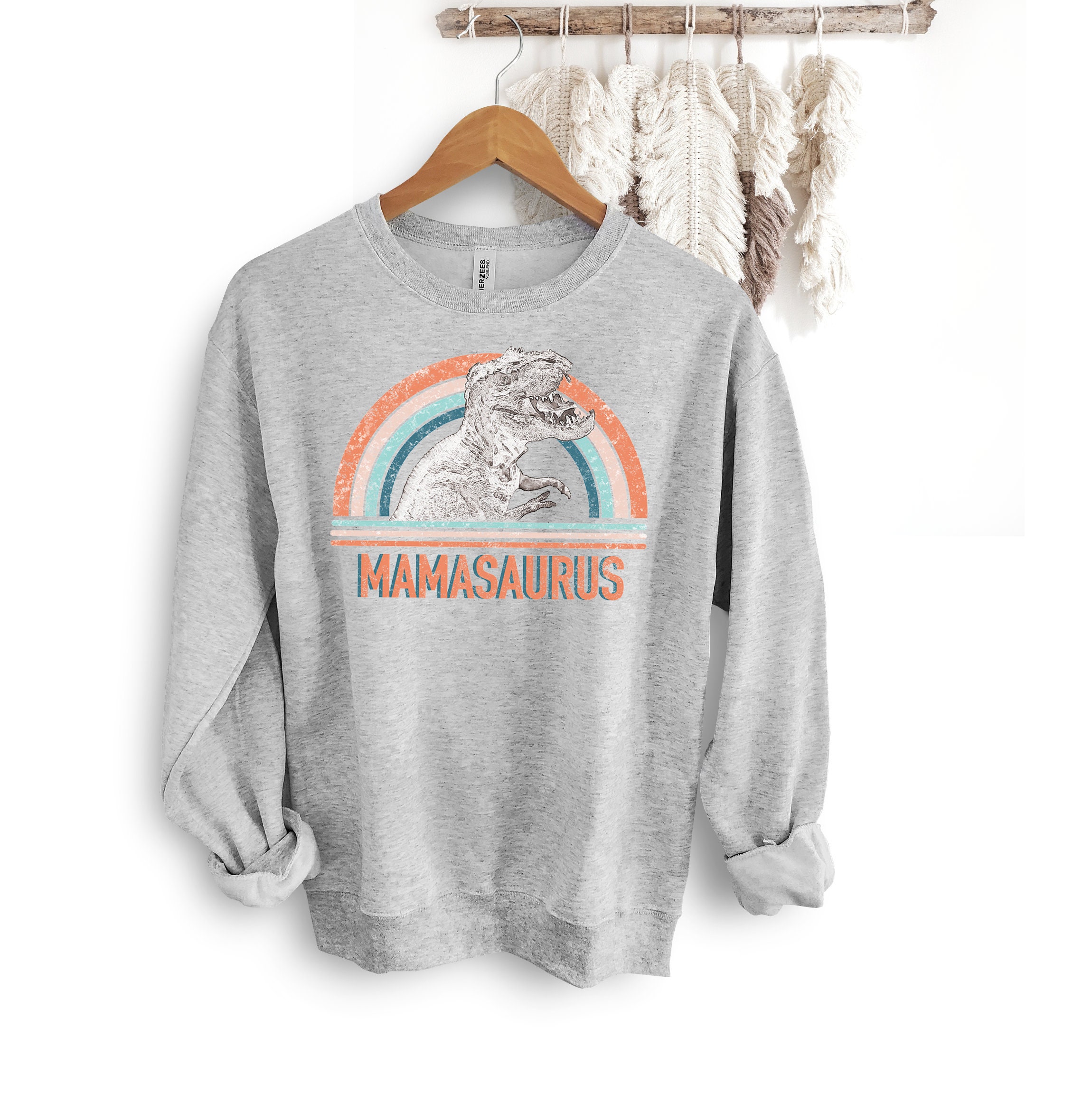 Mamasaurus Tee Shirt Retro Animals Shirt T-rex Mama Sweater - Etsy