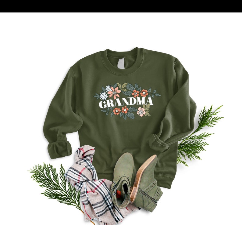 Grandma Sweatshirt Grandma Sweater Floral Grandma Shirt - Etsy