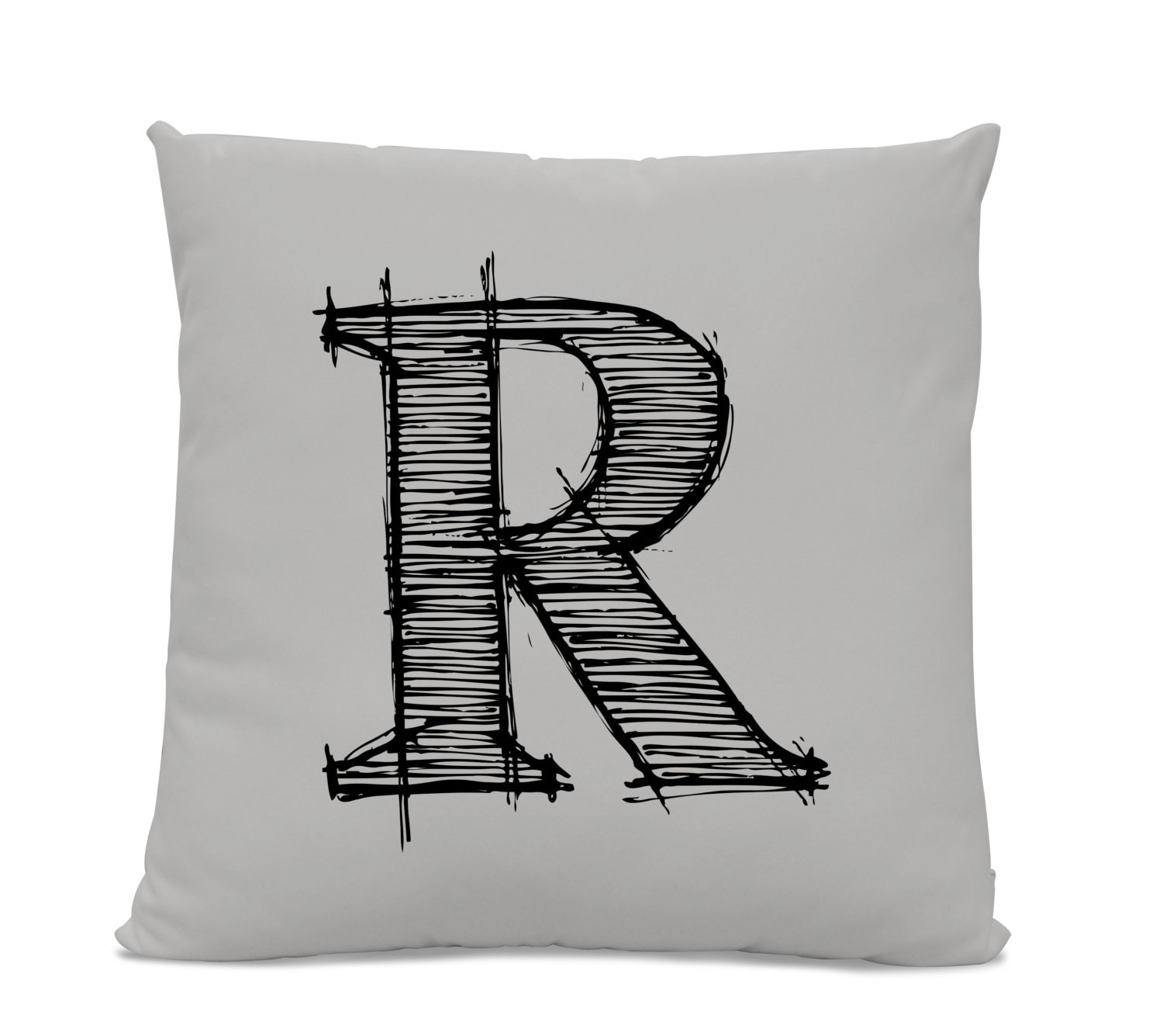Almohada inicial almohada de letra almohada con letra R almohada ...
