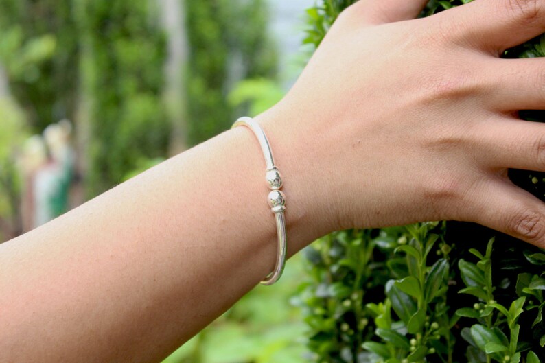 150 West Indian Bangle Plain Bangle with Solid Ball Handmade | Etsy