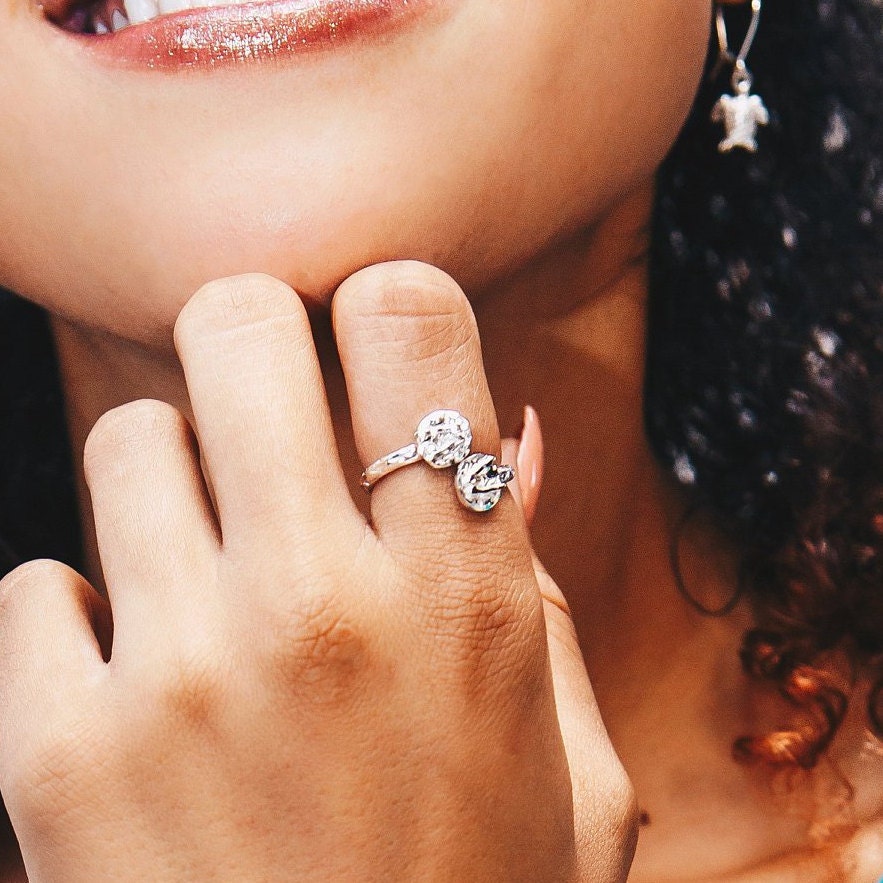 Adjustable West Indian Bangle Style Ring With Steel Pan Made | Etsy