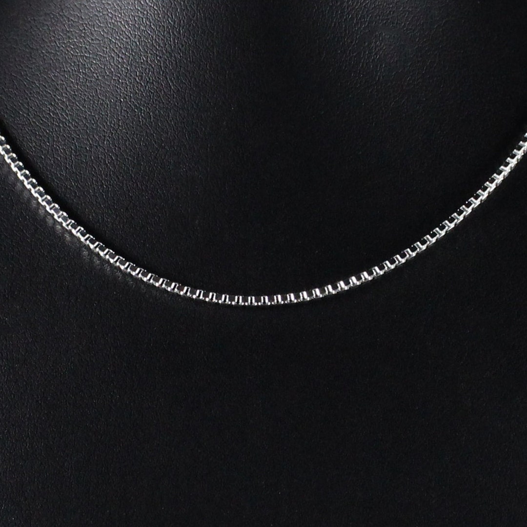 Box Link Sterling Silver Chain - Etsy