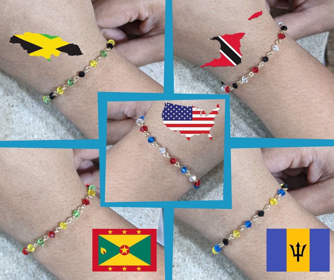 Trinidad, Barbados, Grenada, Jamaica West Indies, and USA 10K Yellow ...