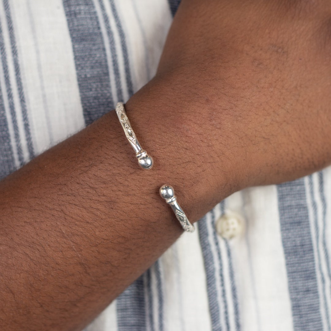 150 West Indian Bangle With Solid Balls and Diamante Pattern Handmade ...