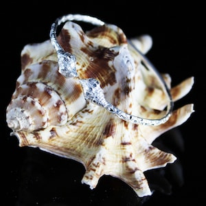 West Indian Bangle Conch Lambi Shell With Calypso Pattern Handmade .925 ...