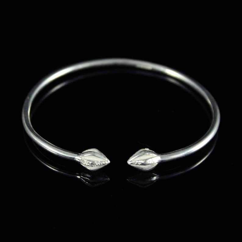 110 West Indian Bangle Plain Bangle With Cocoa Pods Handmade .925 ...