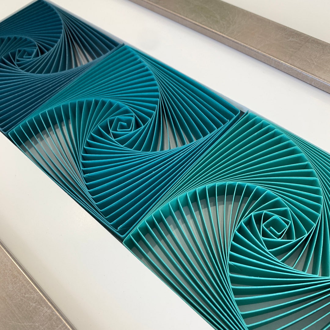 Nautical Wave Paper Wall Sculpture: 3D Quilling Art - Etsy