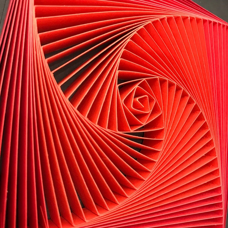 Red and Black Paper Quilling Art Abstract Wall Sculpture - Etsy