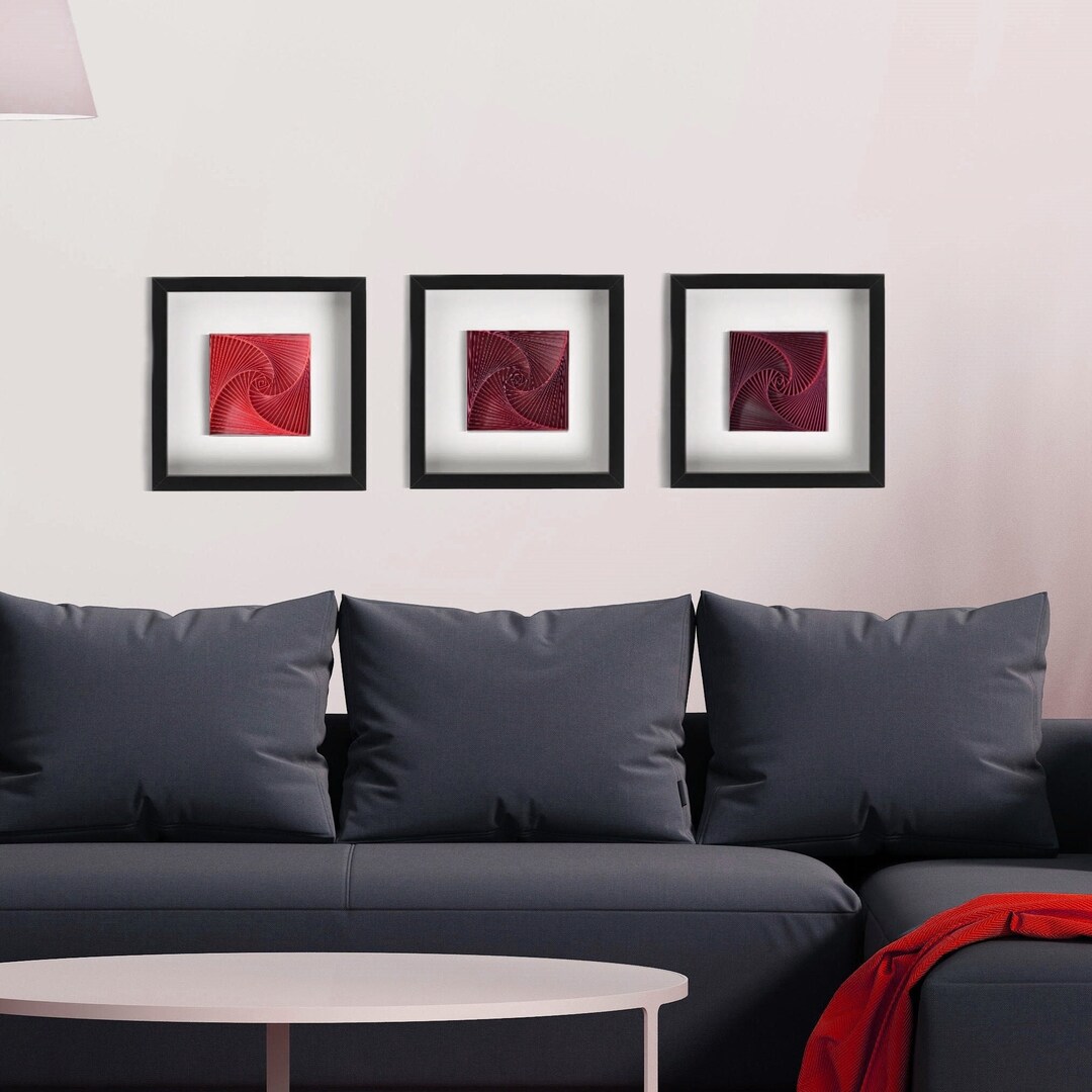 Sacred Geometry 3 Piece Wall Art, Personalised Gift for First ...