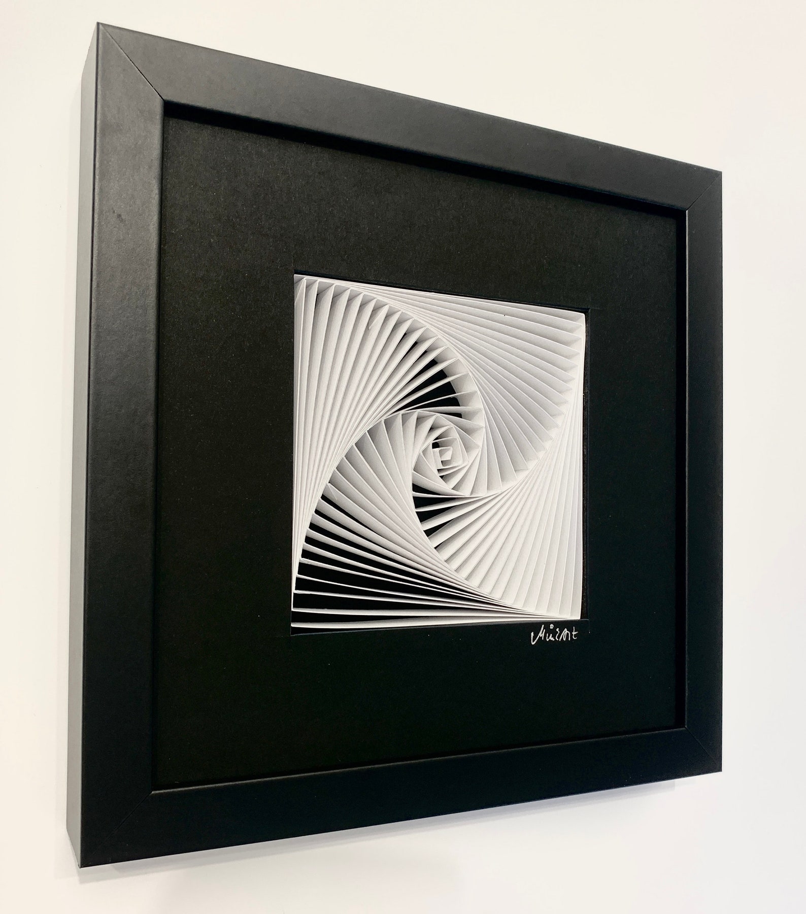 Quilling Personalized Mathematics Art as Math Gift/ Modern Framed Black ...