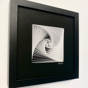Quilling Personalized Mathematics Art as Math Gift/ Modern Framed Black ...