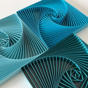 3 Piece Wall Art Custom Color Wall Hanging 3D Papercraft - Etsy