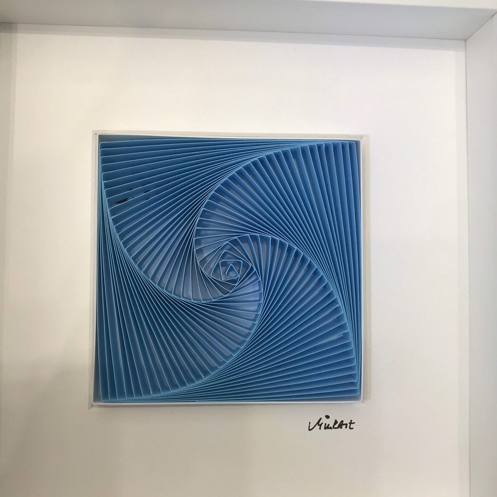 Quilling Wall Art, 3d Paper Wall Art, Abstract Turquoise Blue Wall Art ...