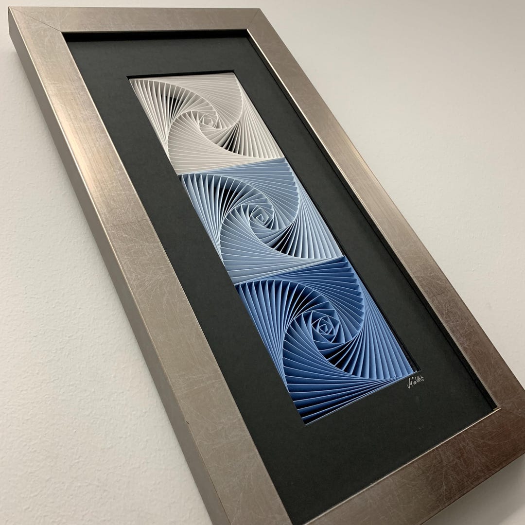 Spiral Wall Art Sculpture, Paper Sculpture Wall Hanging, Housewarming ...