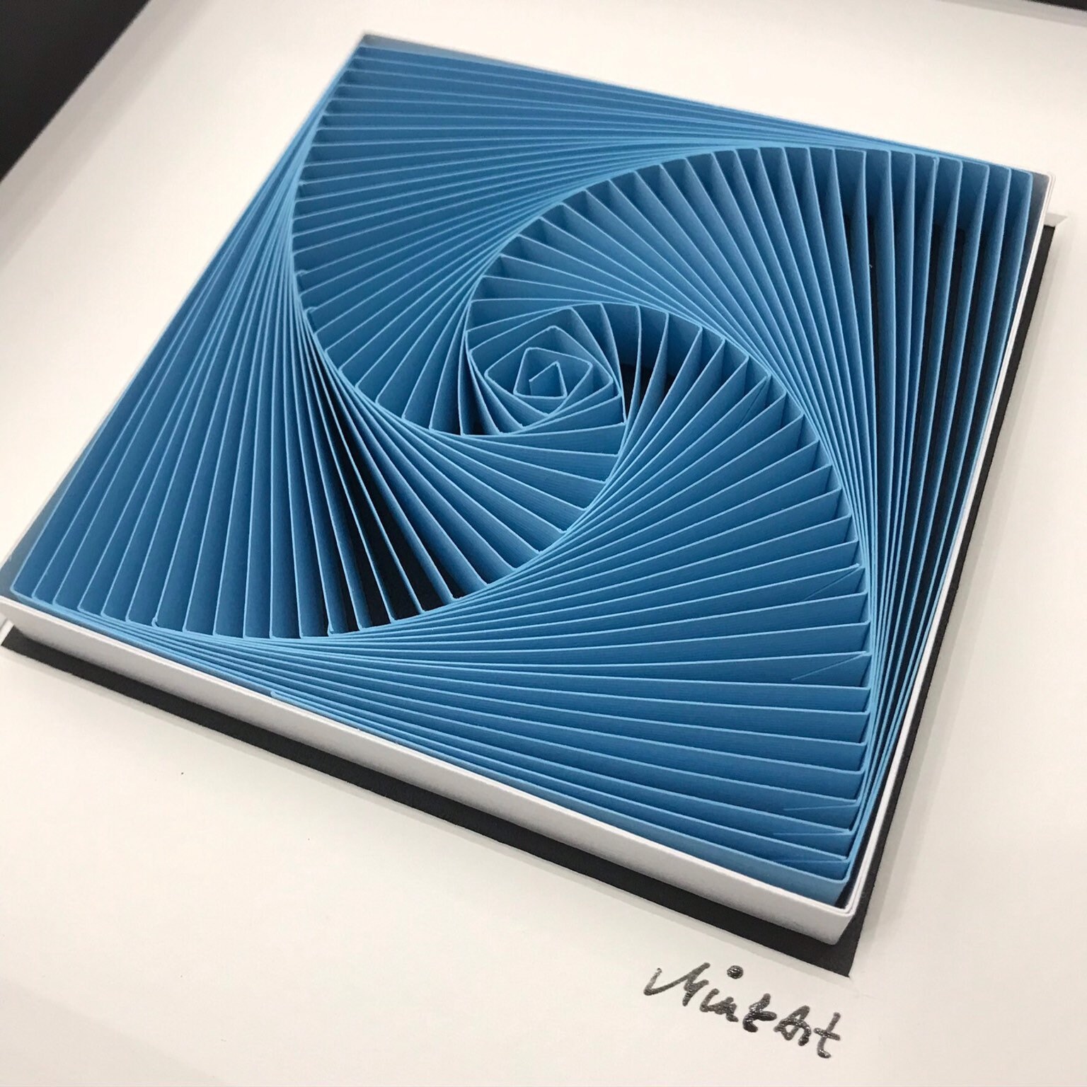 Quilling Wall Art, 3d Paper Wall Art, Abstract Turquoise Blue Wall Art ...