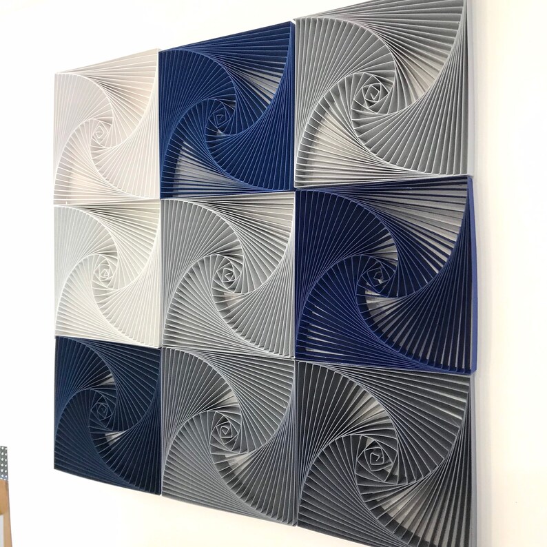 Origami Decoration Wall Art CUSTOM Order Wall Art Sculpture Blue and ...