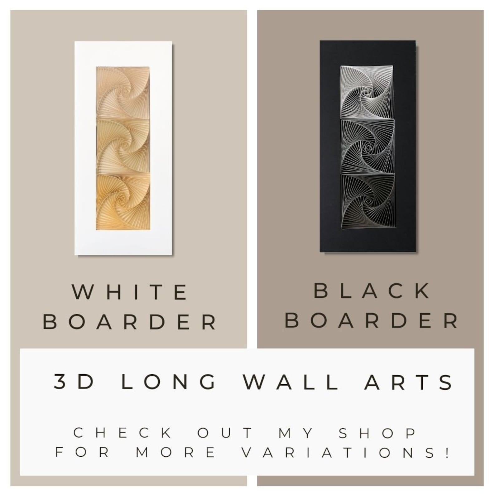 3D Paper Art Frames, Paper Sculpture Wall Art, 3D Layered Paper Art ...