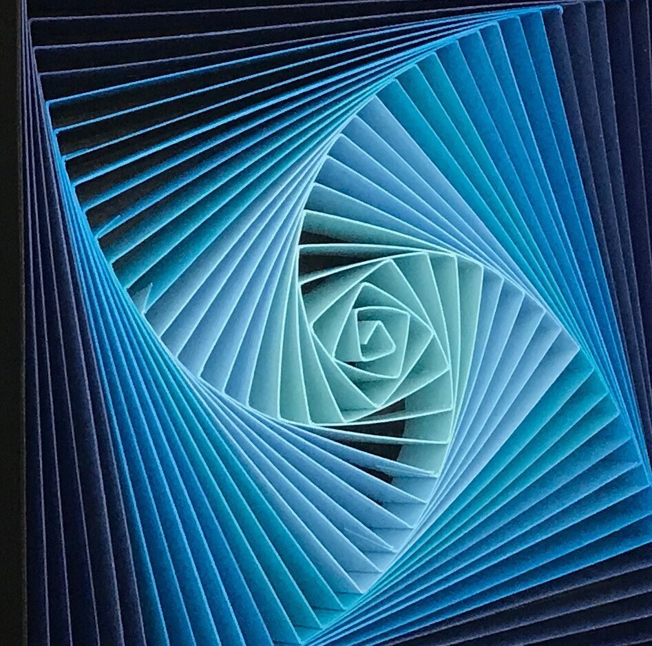 Indigo Abstract Wall Art Abstract Home Decor wall Sculpture - Etsy