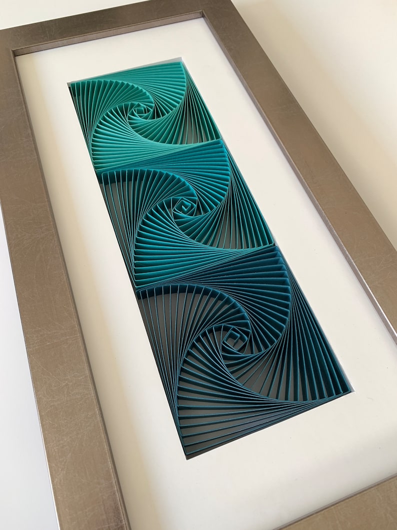 Nautical Wave Paper Wall Sculpture: 3D Quilling Art - Etsy