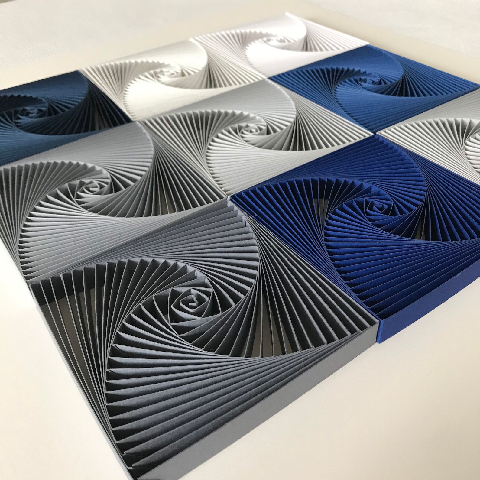 Origami Decoration Wall Art CUSTOM Order Wall Art Sculpture Blue and ...