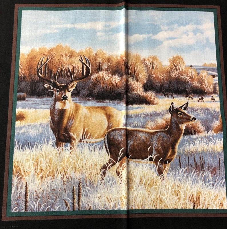 Deer Quilt Panels Whitetail Mule Deer - Etsy