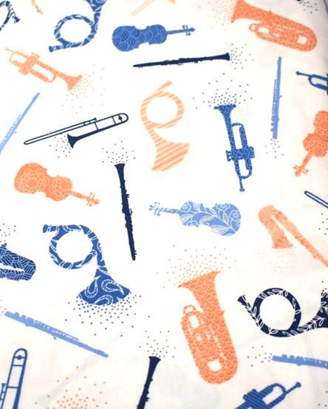 Musical Instruments Quilting Cotton Fabric by the Yard - Etsy