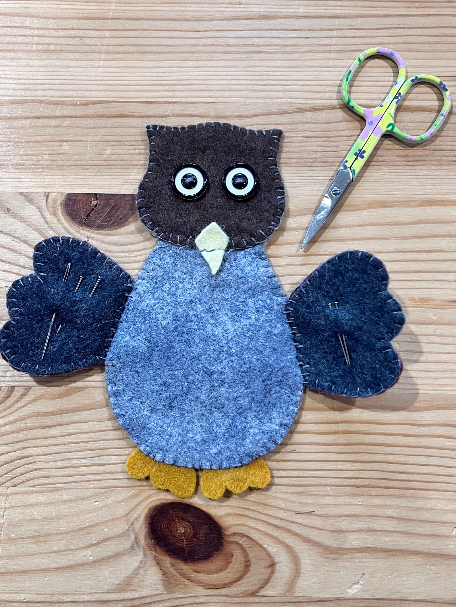 Deirdre Barn Owl Scissor Keep and Needlecase Digital Sewing Pattern ...