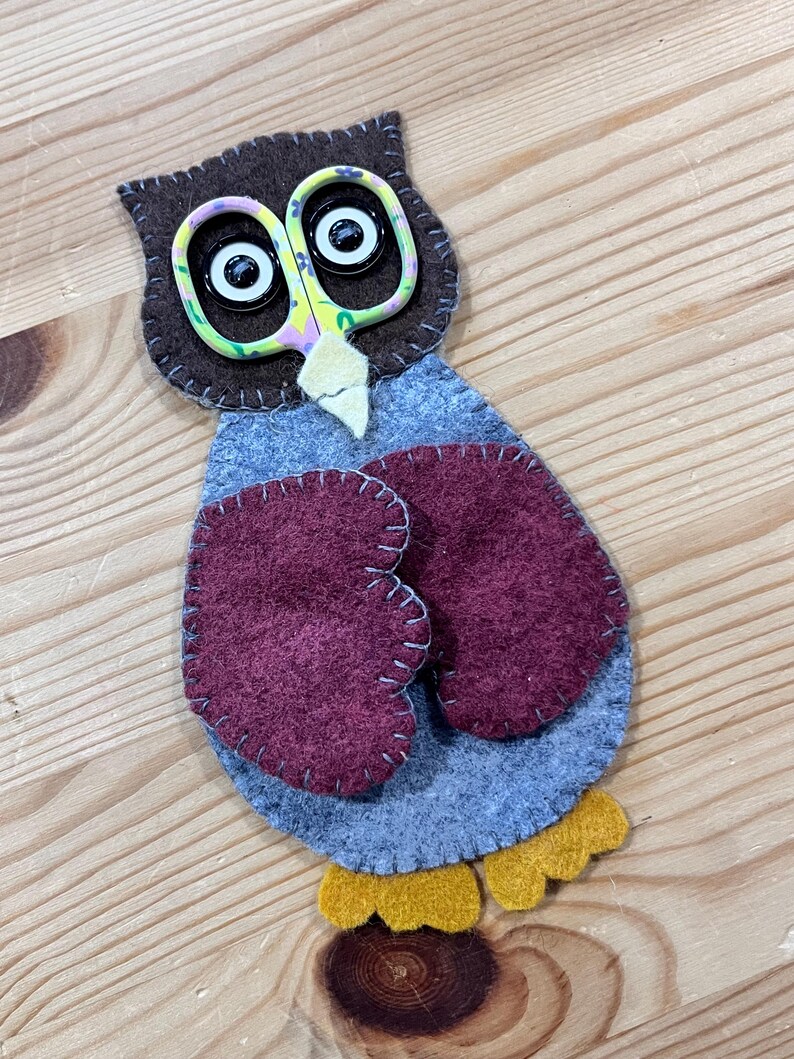 Deirdre Barn Owl Scissor Keep and Needlecase Digital Sewing Pattern ...