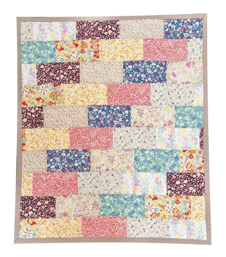 Easy Baby Quilt Pattern - Brick Wall Playmat Sewing Pattern - INSTANT ...