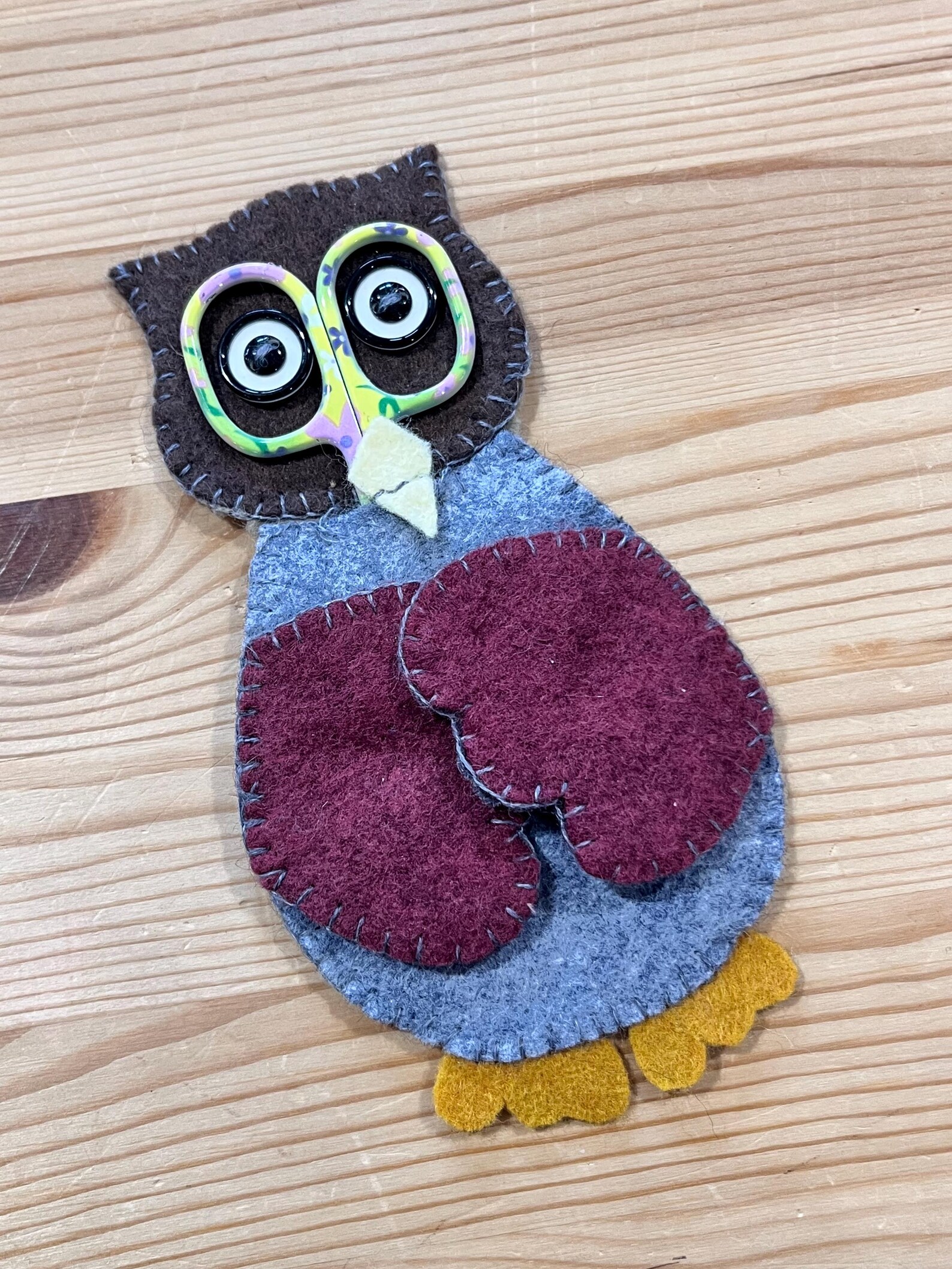 Deirdre Barn Owl Scissor Keep and Needlecase Digital Sewing Pattern ...