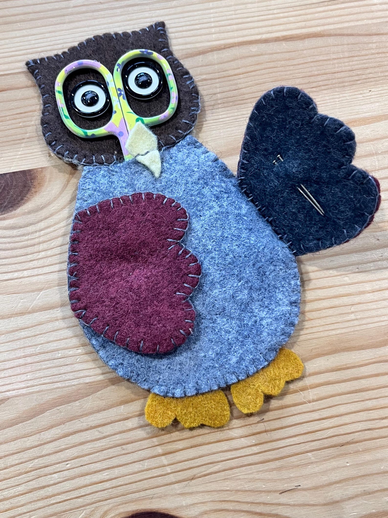 Deirdre Barn Owl Scissor Keep and Needlecase Digital Sewing Pattern ...