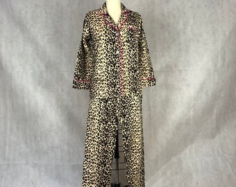 Pink Leopard Pajamas - Etsy