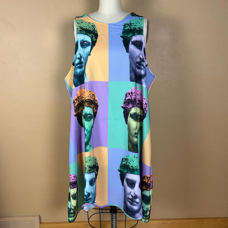 Screen Print Dress - Etsy