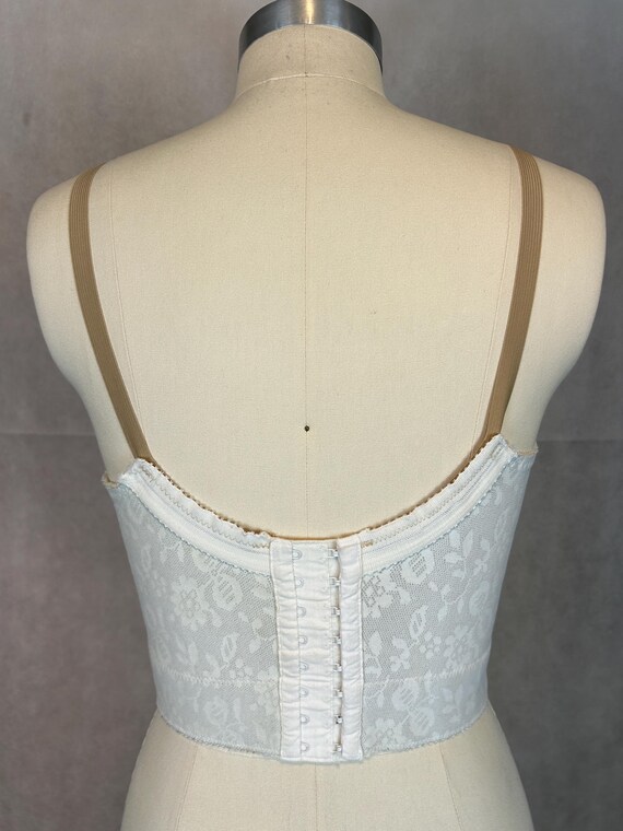 Vintage 1950s Long Line Bullet Bra With Hook and Eye … - Gem