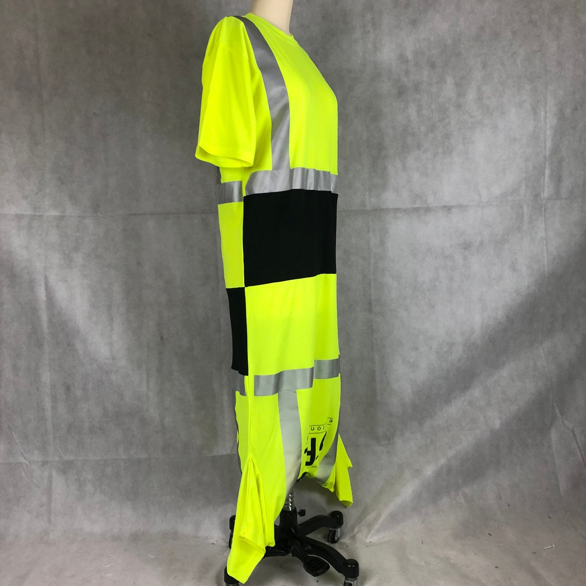 Conjoined Traffic Neon Jumpsuit Deconstructed Hybrid of Two - Etsy