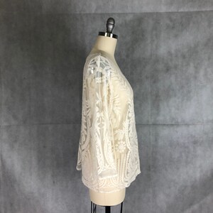 Amazing Embroidered Lace Net Top Unique Pattern Romantic Style - Etsy