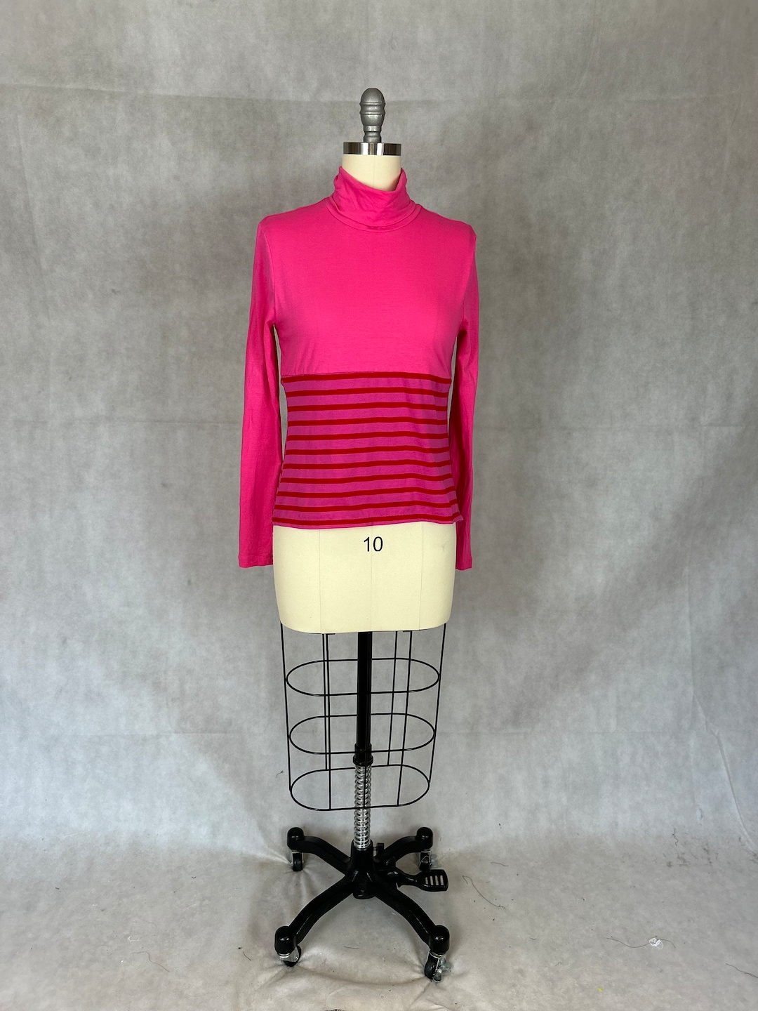 Mash up of 2 Cotton Knit Tops Celebrate Fuchsia and Red and Whimsy - Etsy