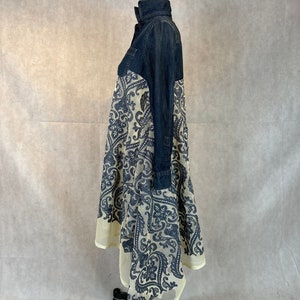 Deconstructed Denim Shirt and Blue Cross Stitch Tablecloth Create Your ...