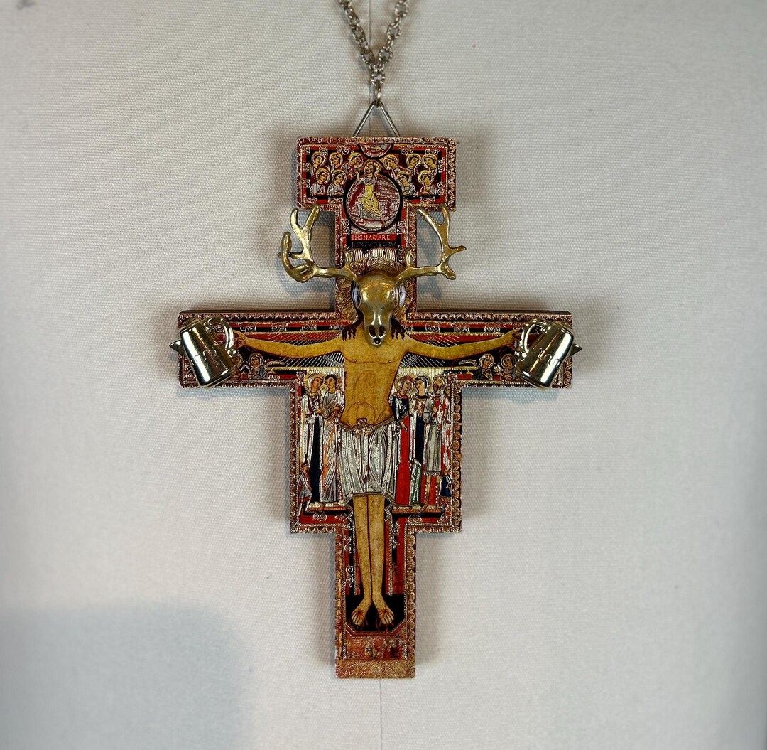 Upcycled Byzantine Gold Shaman Jesus Necklace for All Your Complicated ...
