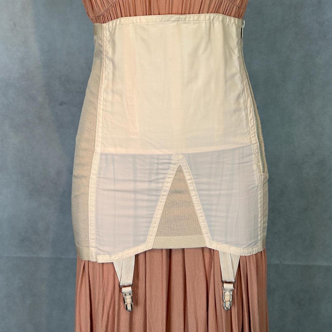 Very Rare 1940s Mint Condition Pink Girdle - Back Zipper, Garters ...