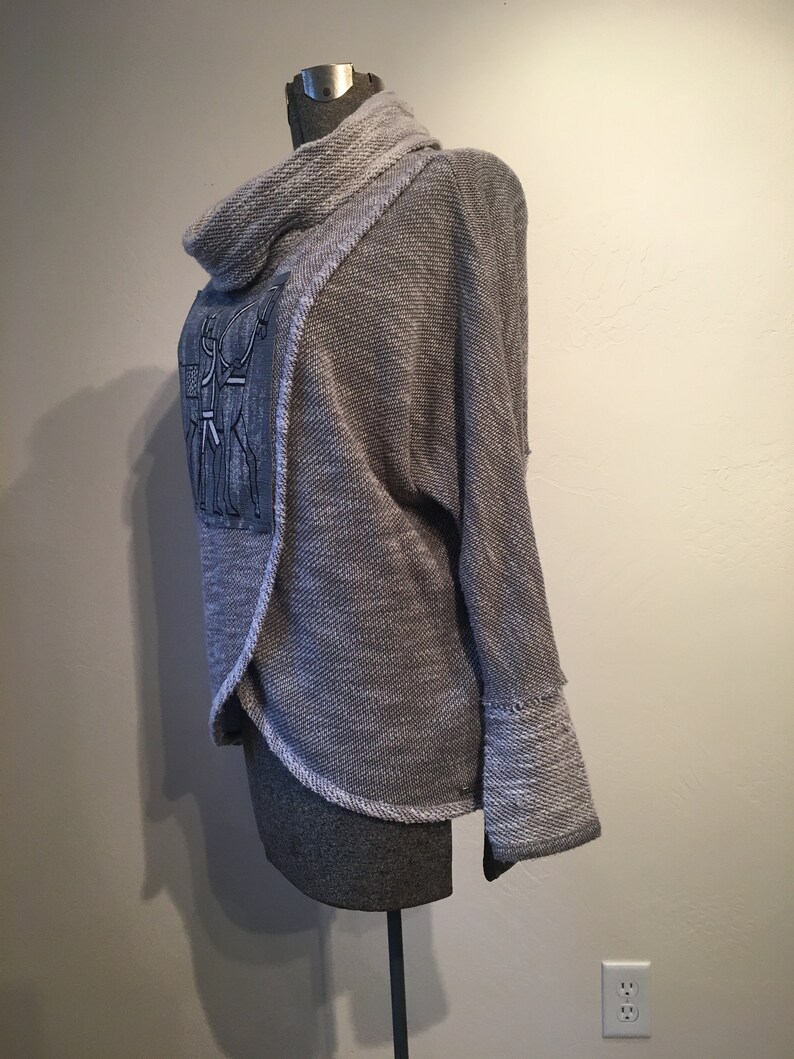 Vintage Upcycled Mid Century Medieval Rag Cloth Open Front - Etsy