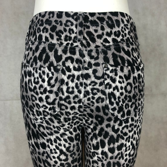Pull On Black & White Leopard Print/Animal Print 5 Po… - Gem