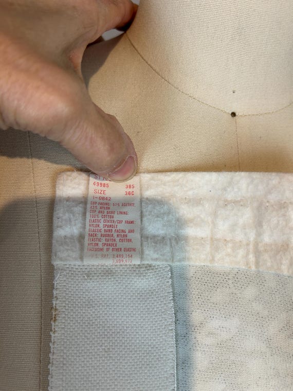 Vintage 1950s Long Line Bullet Bra With Hook and Eye … - Gem