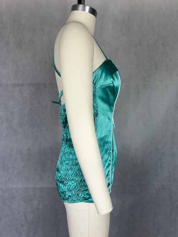 Vintage 1940 Stretch Satin Bathing Suit with Beautifu… - Gem