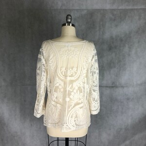 Amazing Embroidered Lace Net Top Unique Pattern Romantic Style - Etsy