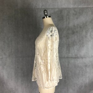 Amazing Embroidered Lace Net Top Unique Pattern Romantic Style - Etsy