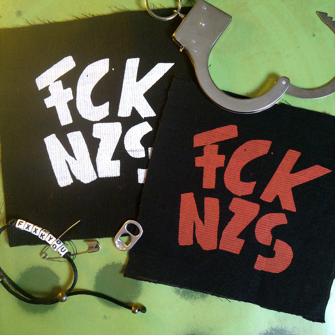Patch FCK NZS Graffiti Stencil Style - Etsy UK