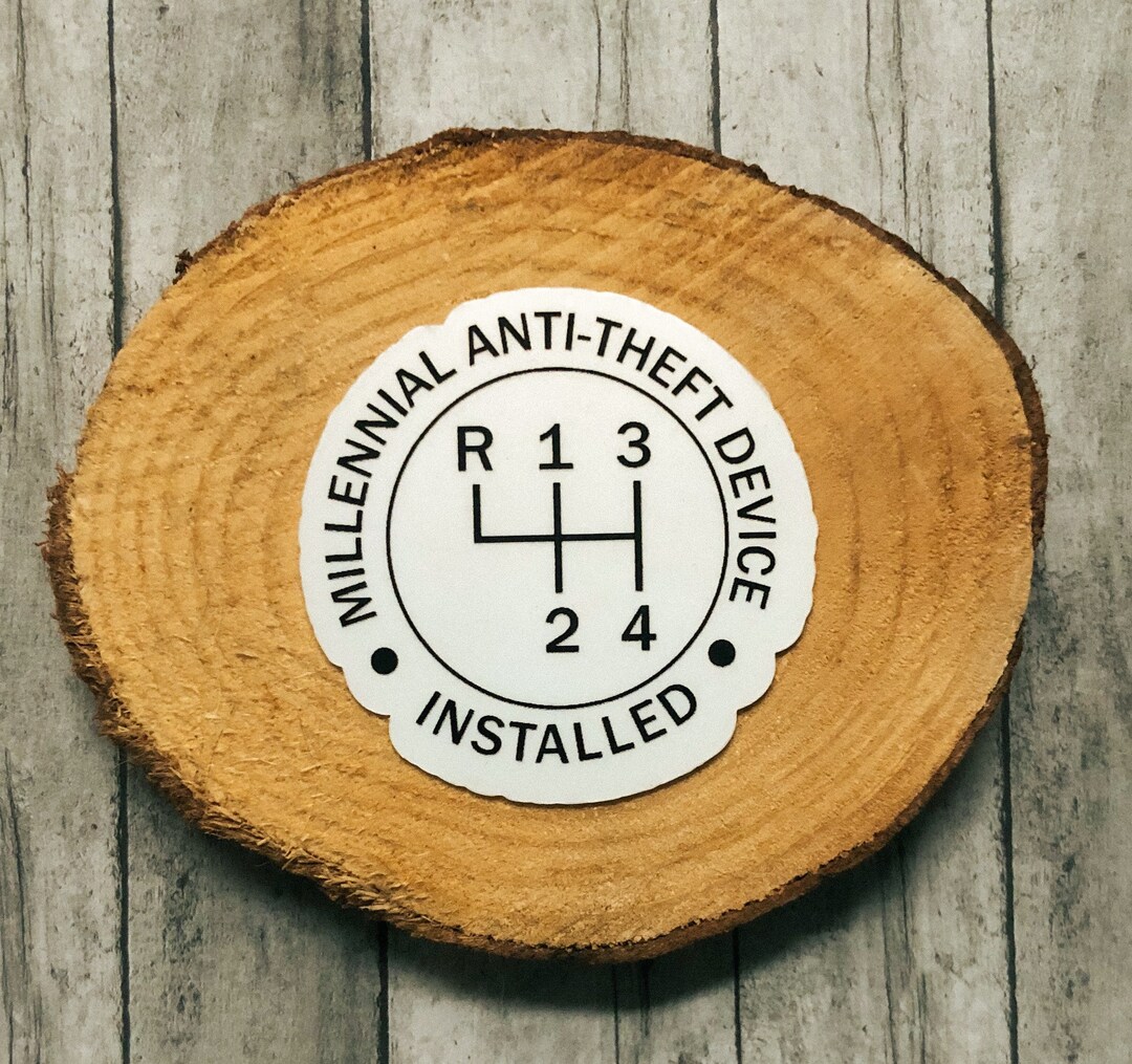 Millennial Anti-theft Device 4speed Sticker - Etsy