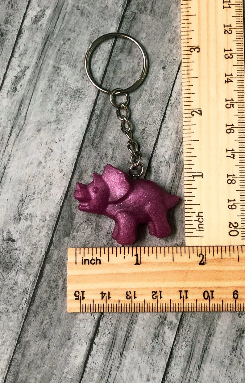 Tiny Diny Dinosaur Keychain Multiple Colors Available - Etsy